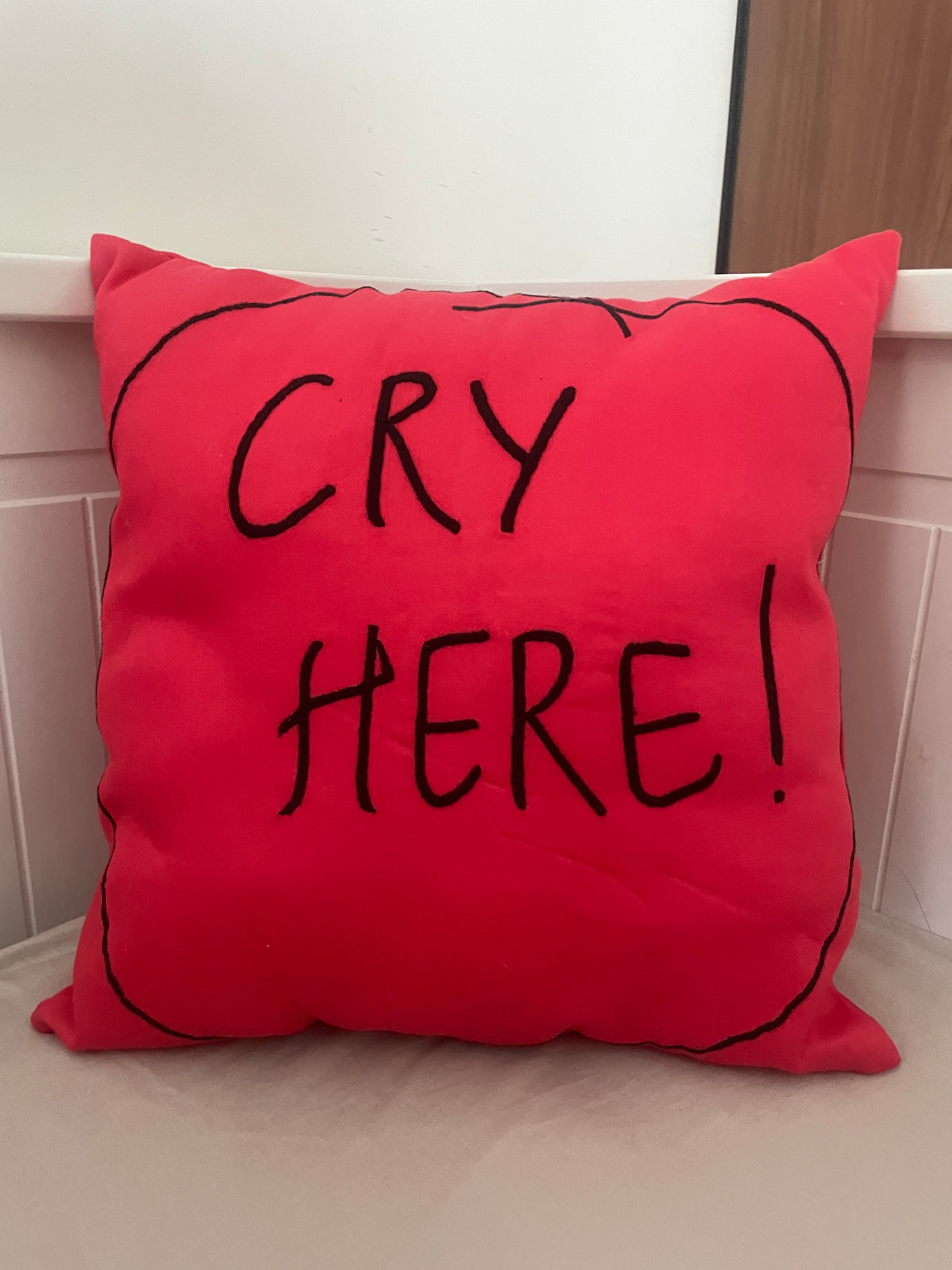 CRY HERE PILLOW – SAZO